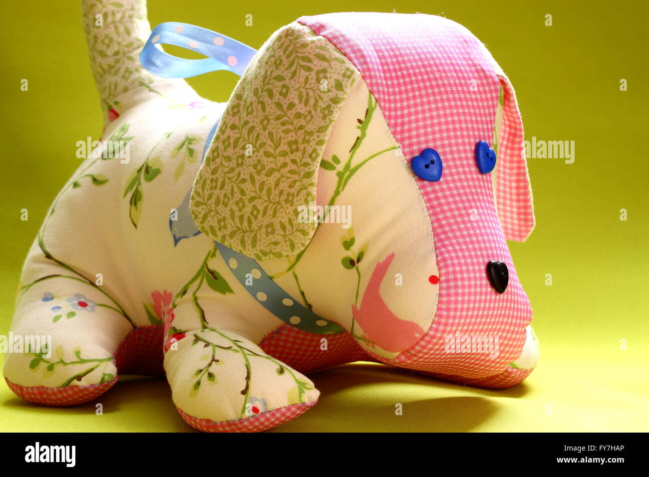Patchwork dog toy homemade Stock Photo - Alamy