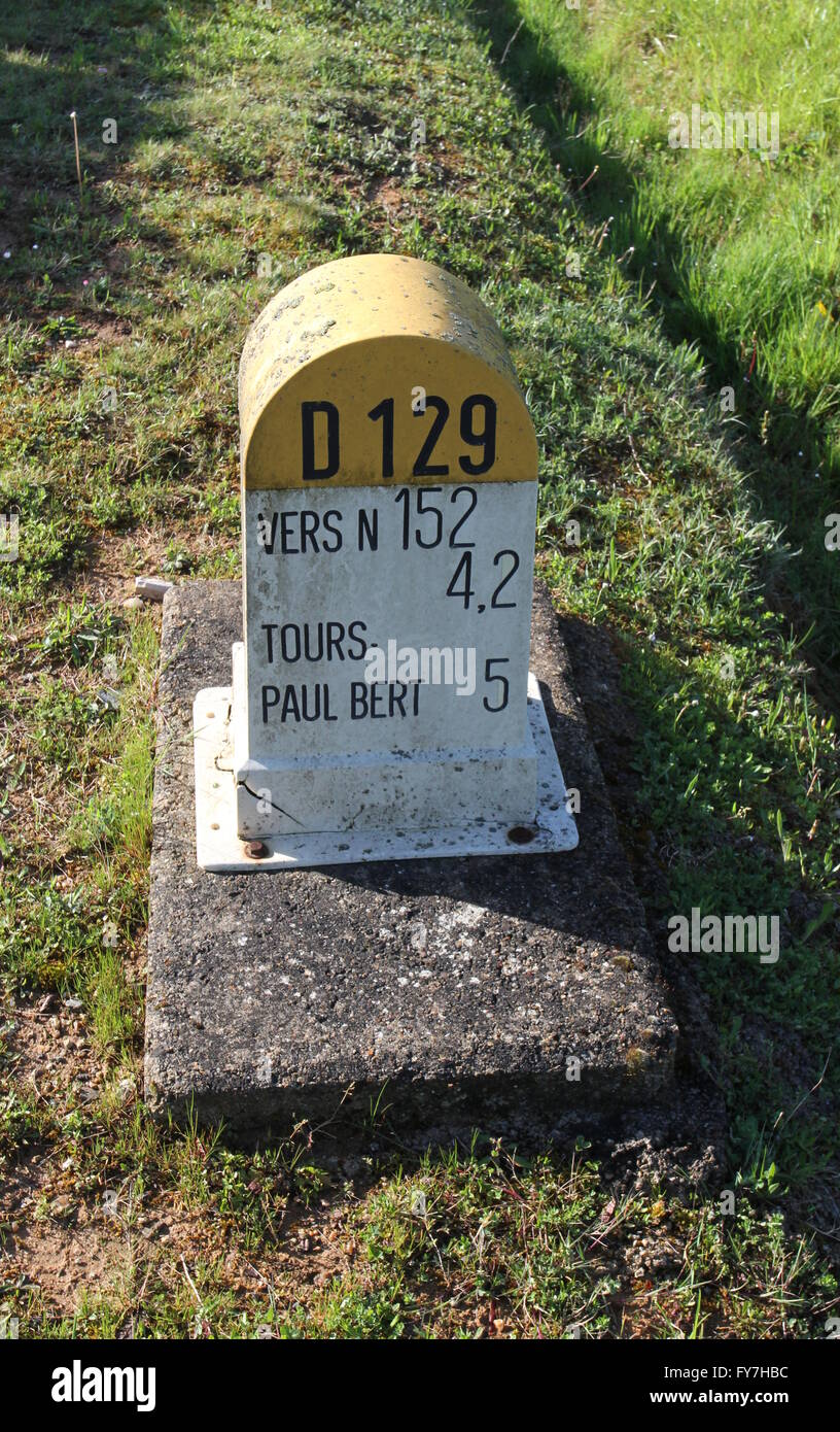 Distance Marker On Road High Resolution Stock Photography and Images ...