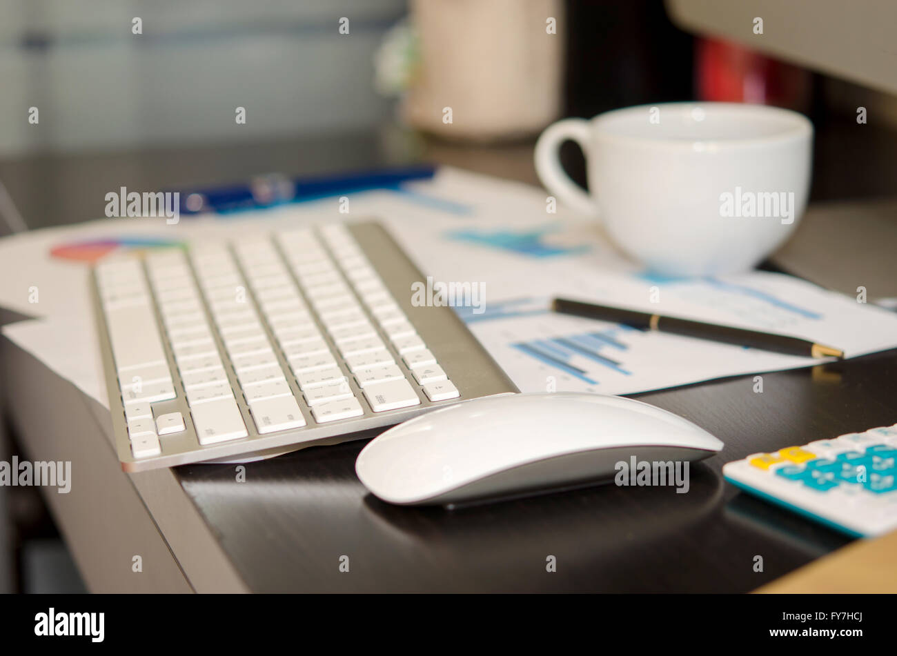 Mouse and Keyboard Documents on your desk Stock Photo - Alamy