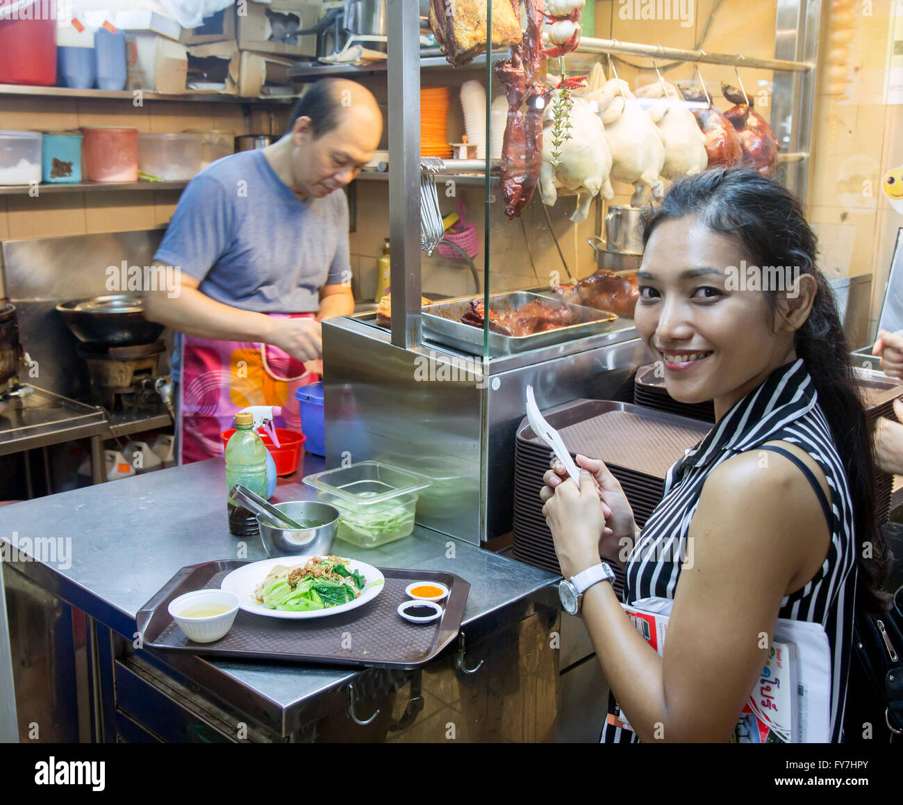 Chinese shopper buys food hi-res stock photography and images - Alamy