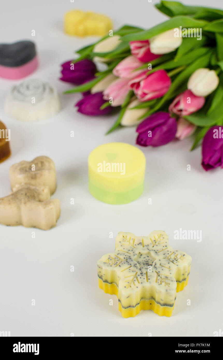 luxury handmade soap bars in variety of senses Stock Photo - Alamy