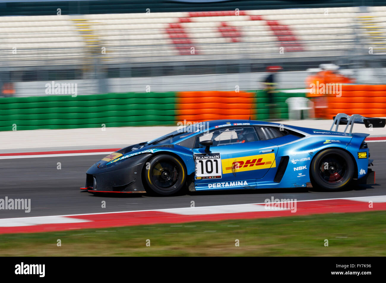 Misano Adriatico, Italy - April 10, 2016: Lamborghini Huracan GT3 of ...