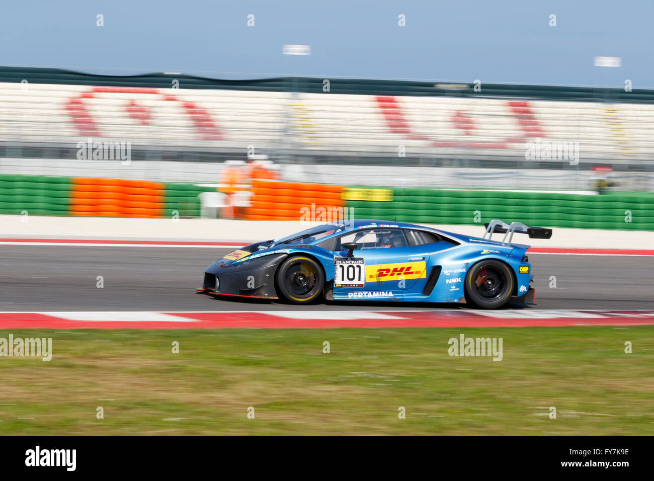 Misano Adriatico, Italy - April 10, 2016: Lamborghini Huracan GT3 of ...