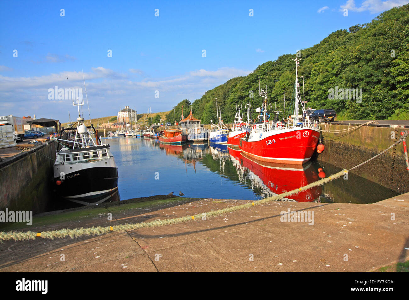 Eyemouth, small fishing town, Scotland Stock Photo - Alamy
