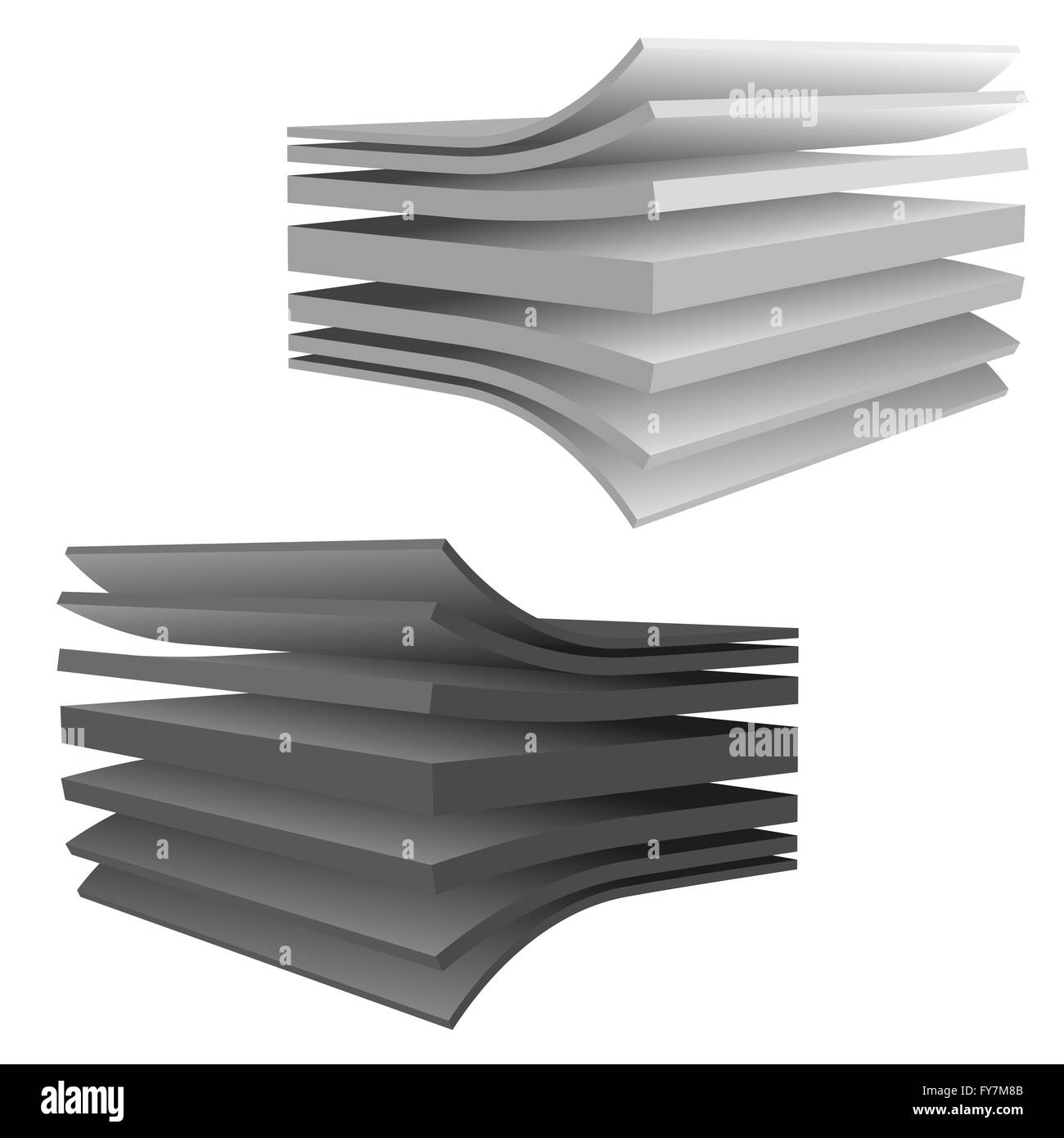 Technical illustration of a multilayer material Stock Photo - Alamy