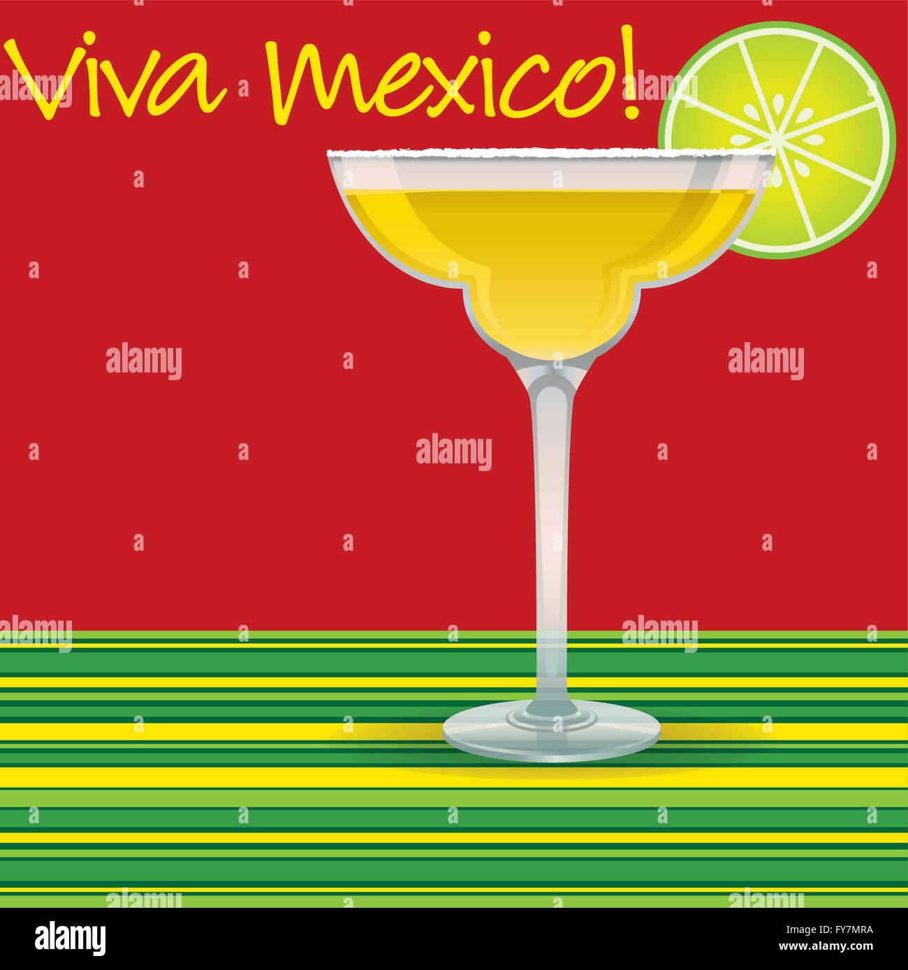 Margarita cocktail mexico Stock Vector Images - Alamy