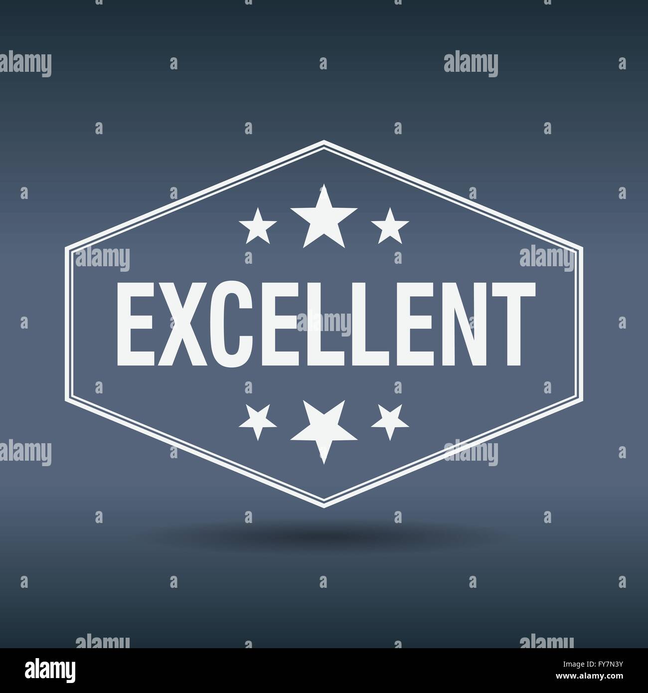 excellent hexagonal white vintage retro style label Stock Vector Image ...