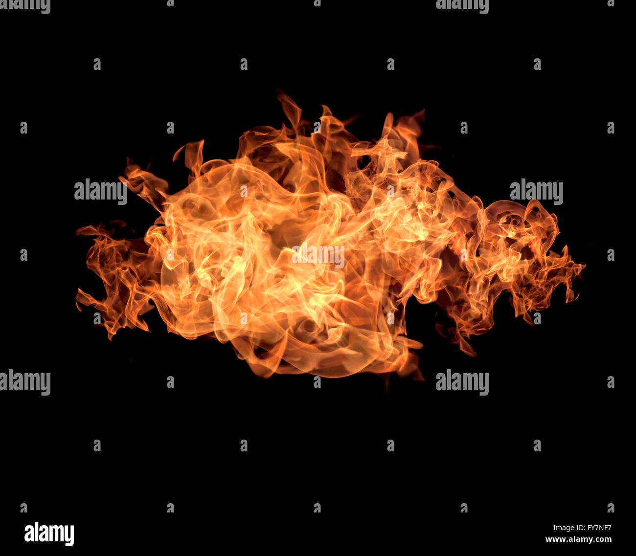 The red flames on a black background Stock Photo - Alamy