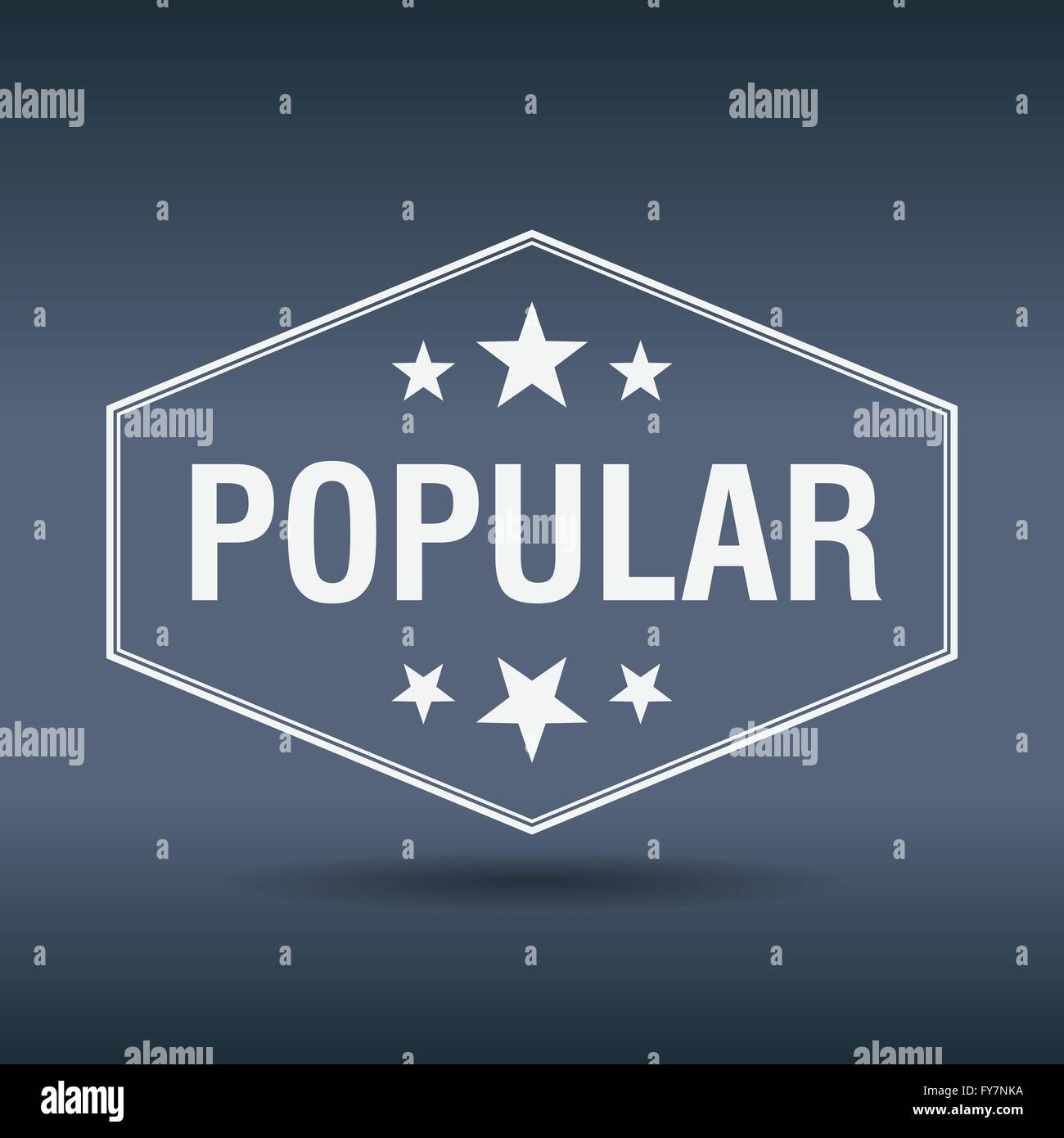popular hexagonal white vintage retro style label Stock Vector Image ...