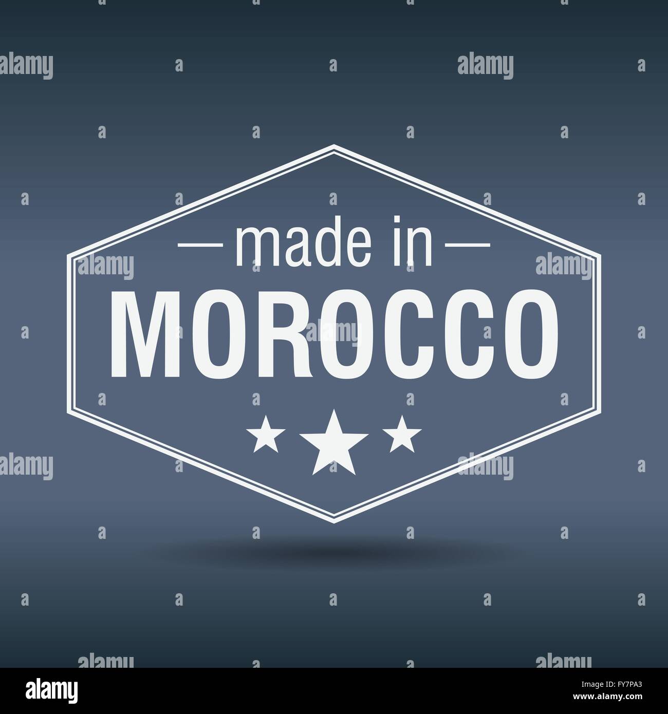 Made in morocco label Stock Vector Images - Alamy