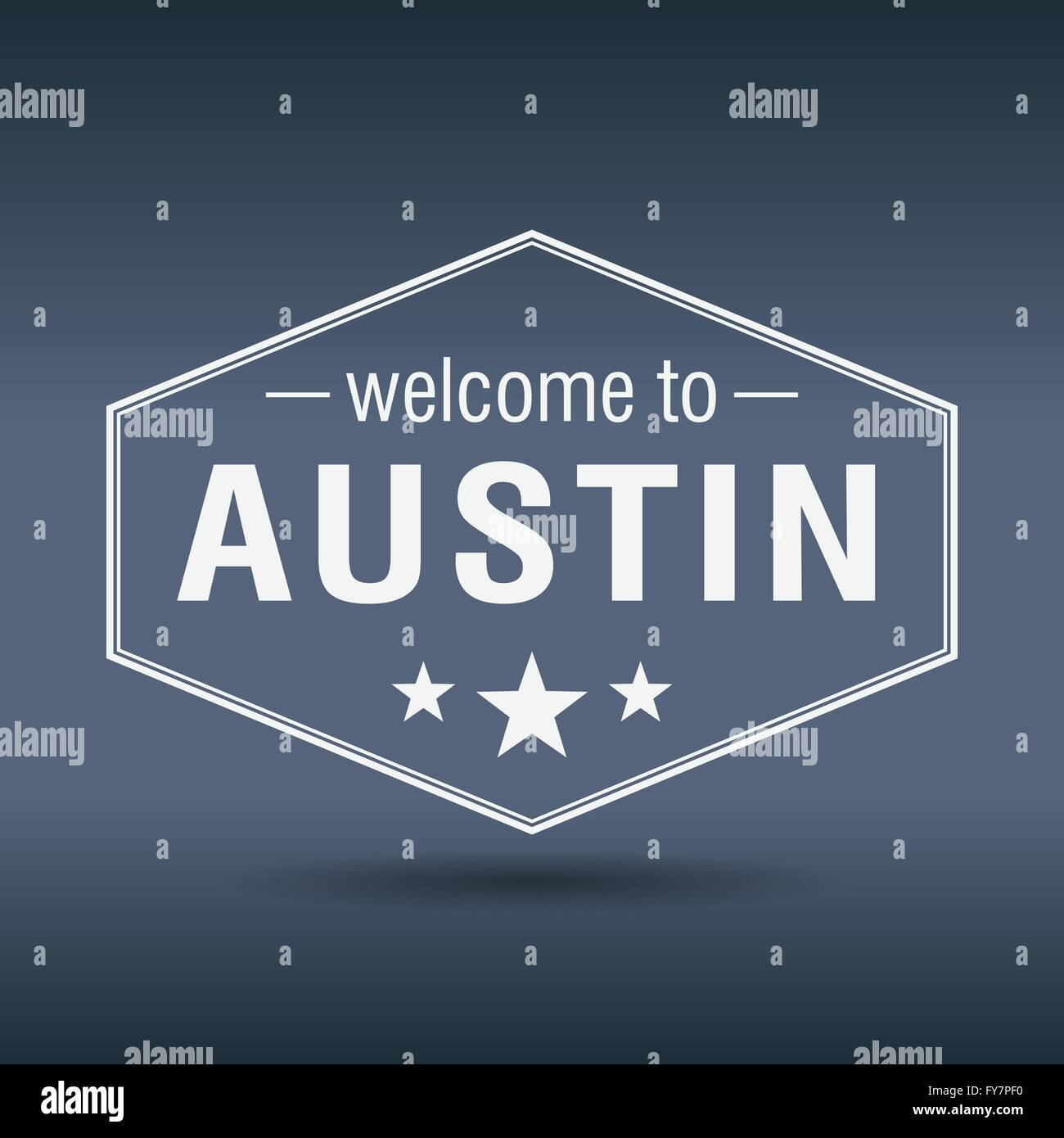 Welcome to austin Stock Vector Images - Alamy