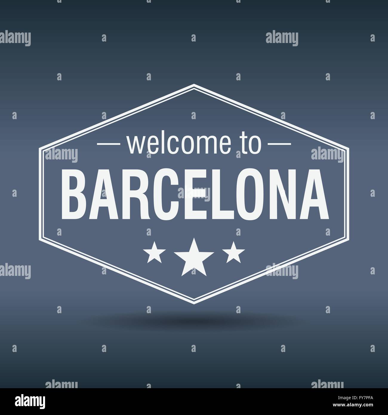 Welcome to barcelona Stock Vector Images - Alamy