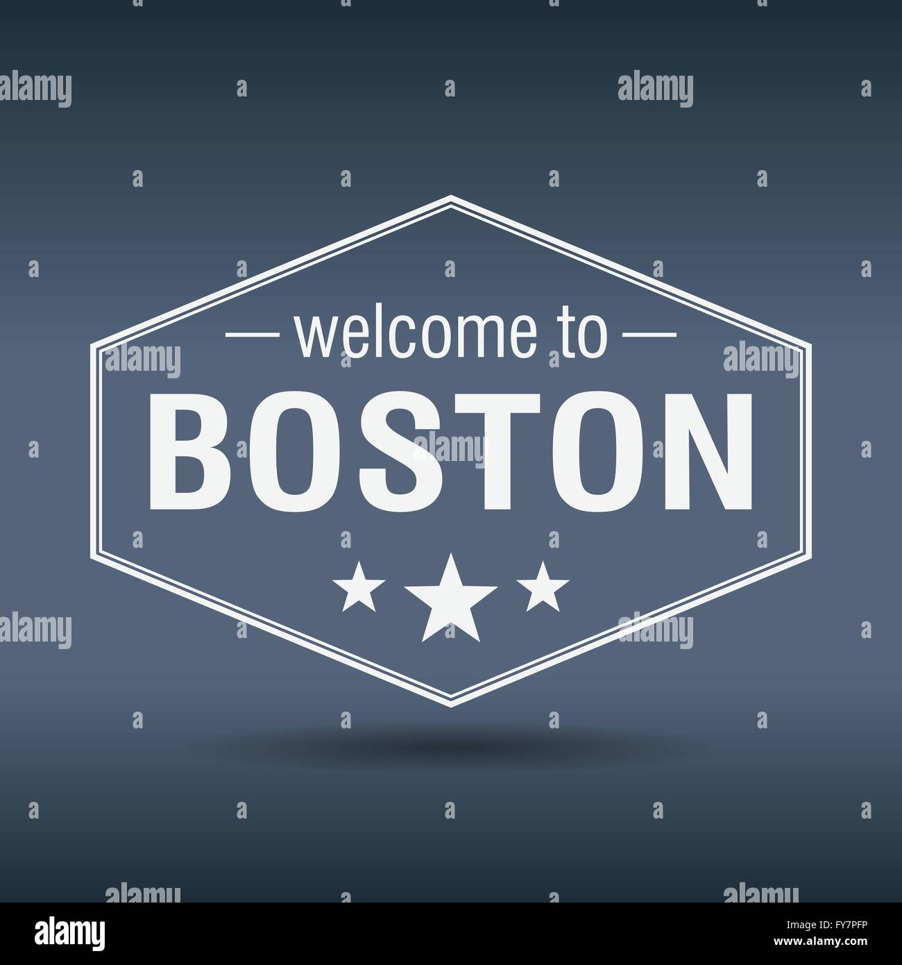 Vintage boston sign Stock Vector Images - Alamy