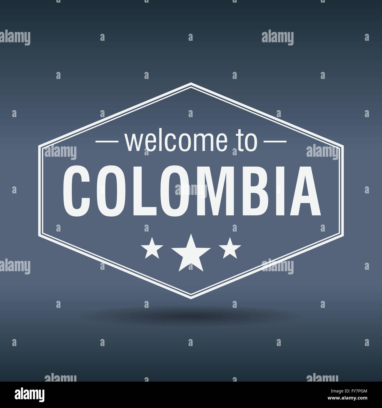 Welcome to colombia sign Stock Vector Images - Alamy