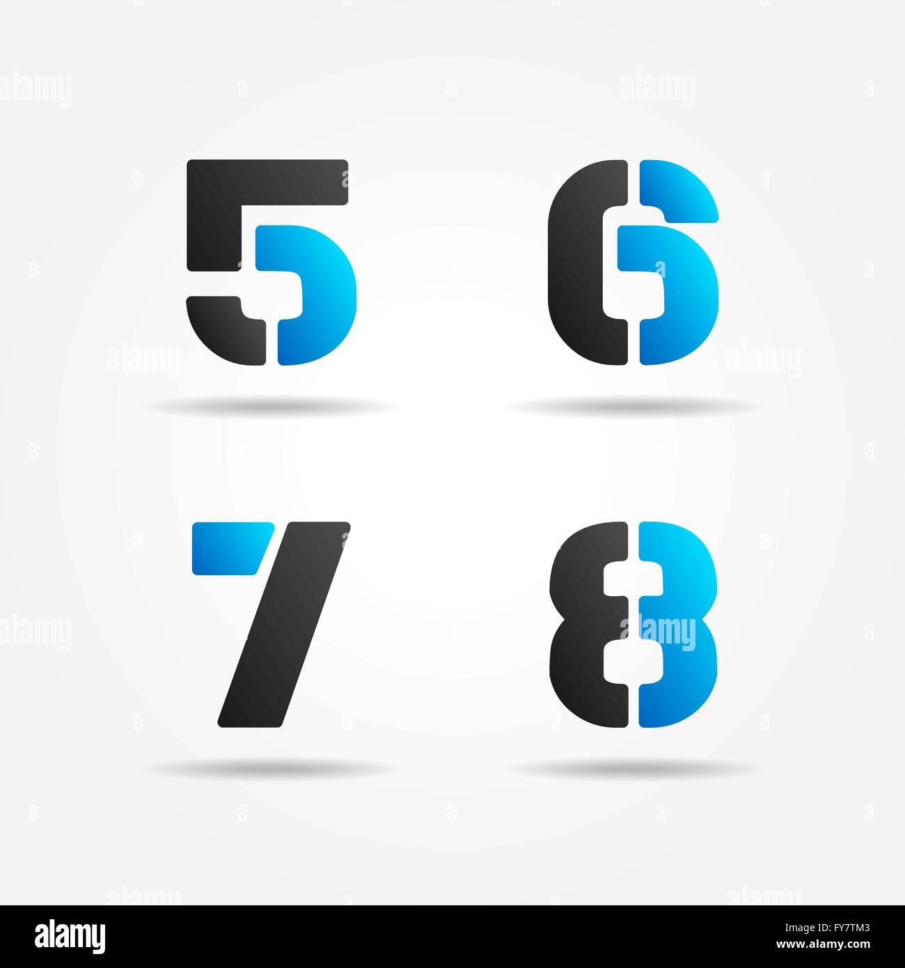 5678 Stock Vector Images - Alamy