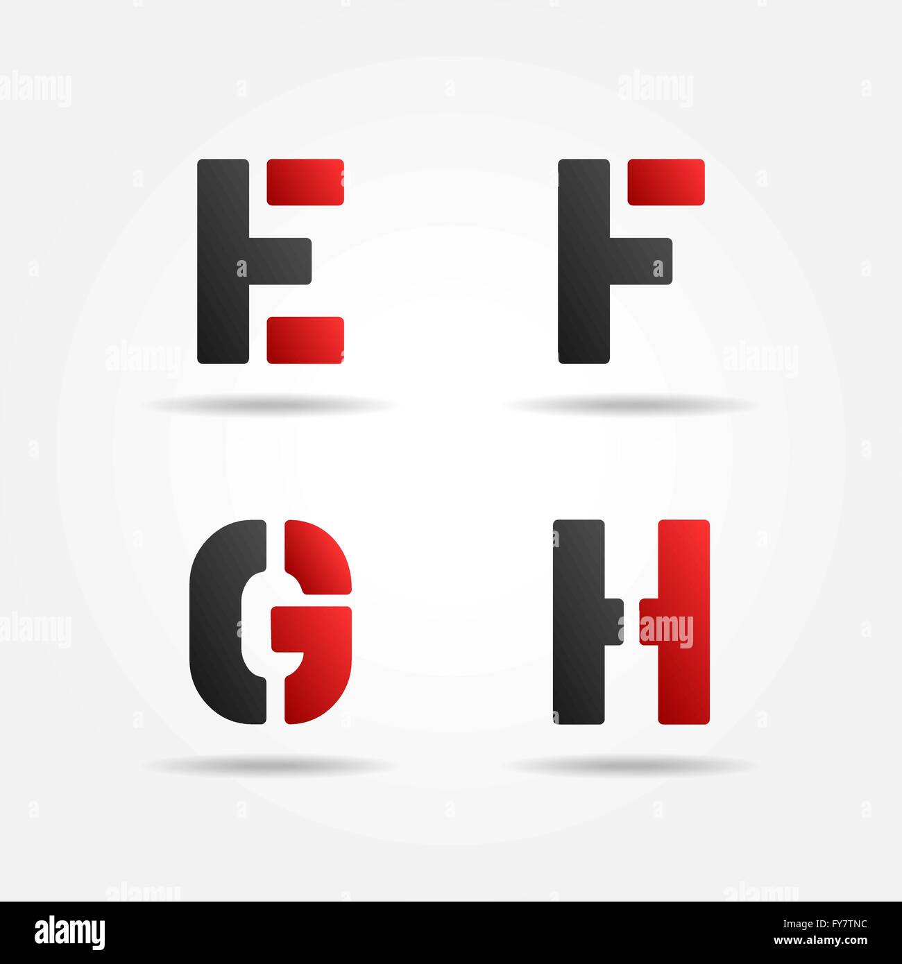 efgh red stencil letters Stock Vector Image & Art - Alamy