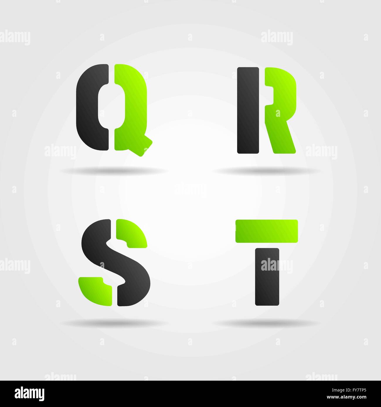 Qrst vector vectors hi-res stock photography and images - Alamy