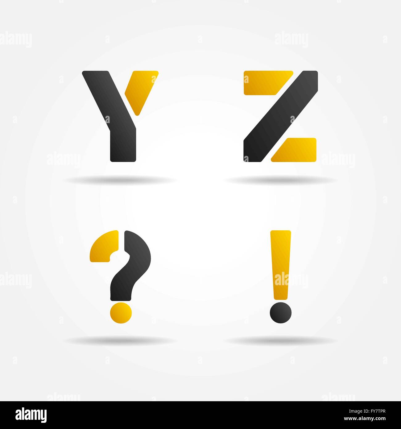 Yz letters Stock Vector Images - Alamy