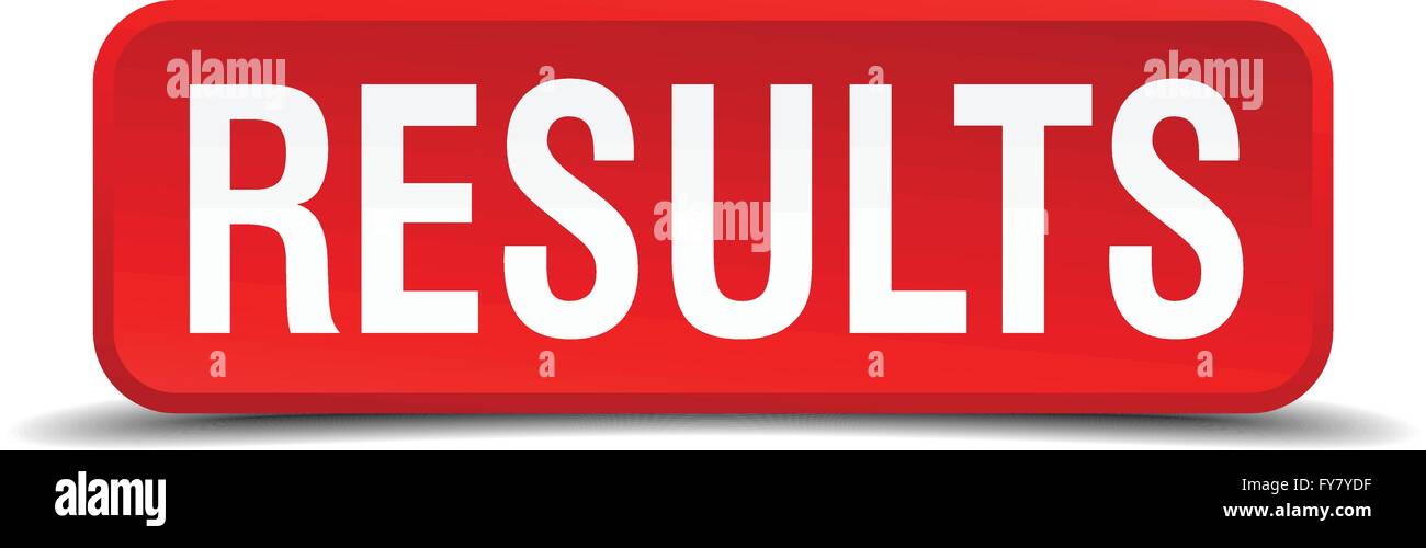 Results red 3d square button isolated on white Stock Vector Image & Art ...