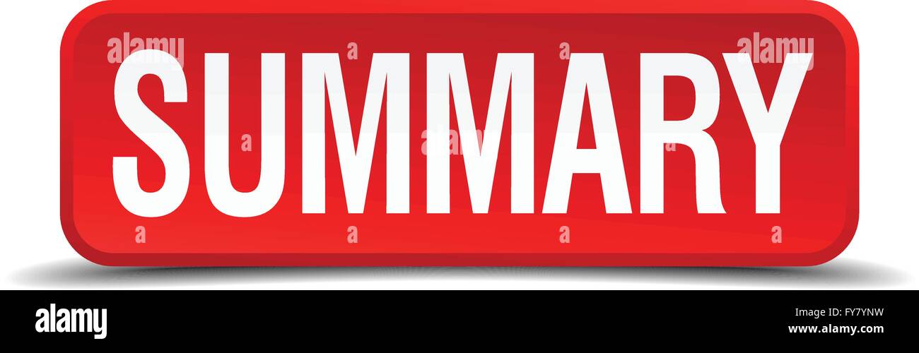 Summary red 3d square button isolated on white Stock Vector Image & Art ...