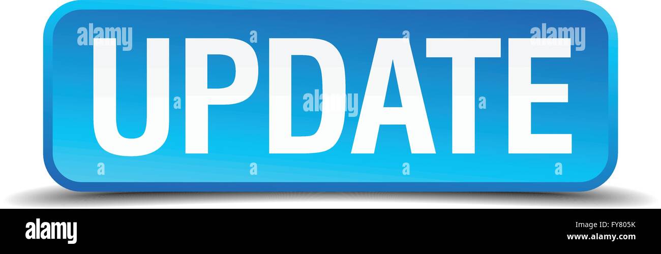 Update button square 3d hi-res stock photography and images - Alamy