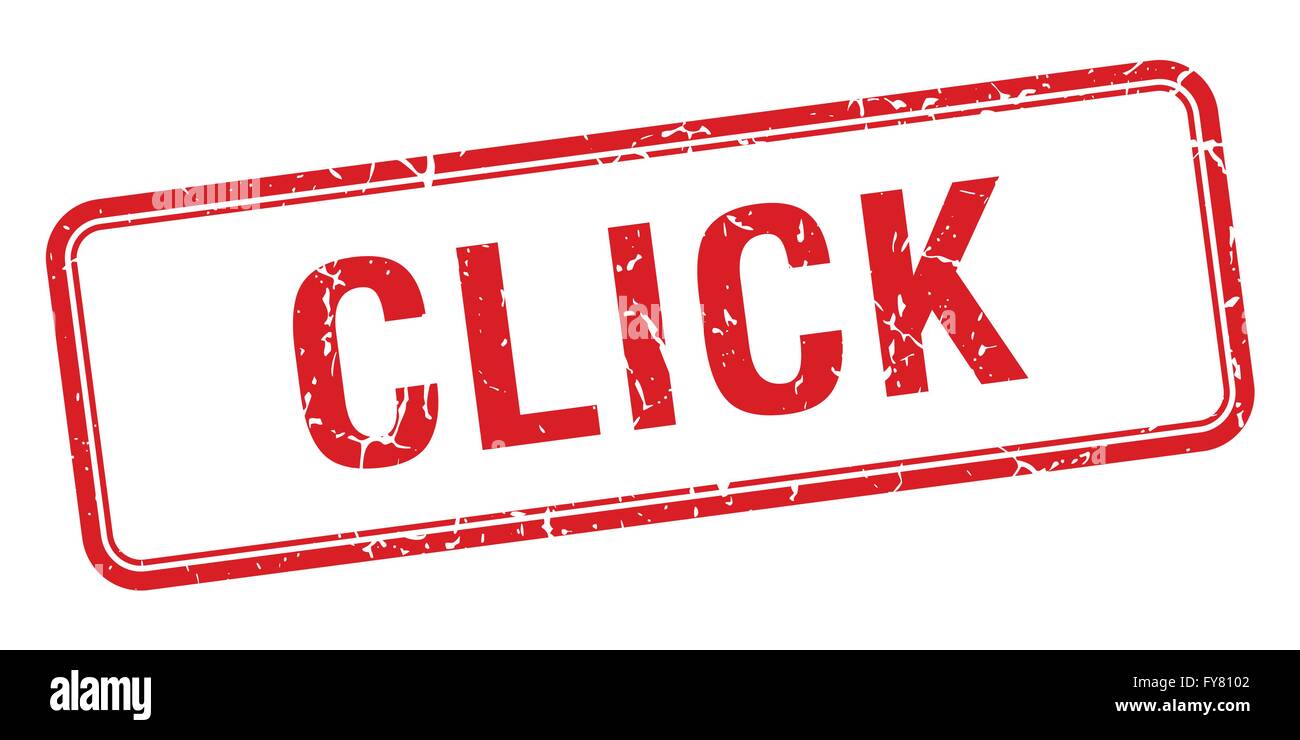 click red square grungy vintage isolated stamp Stock Vector Image & Art ...