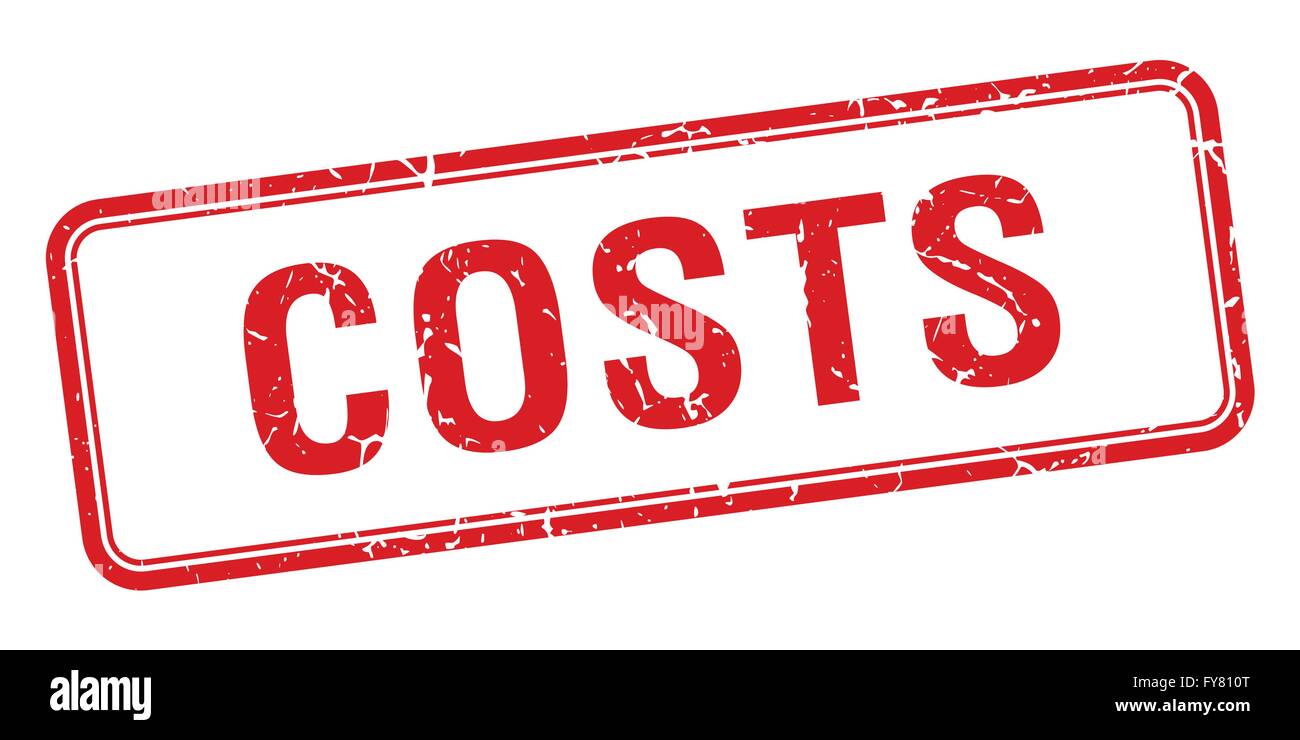 costs red square grungy vintage isolated stamp Stock Vector Image & Art ...