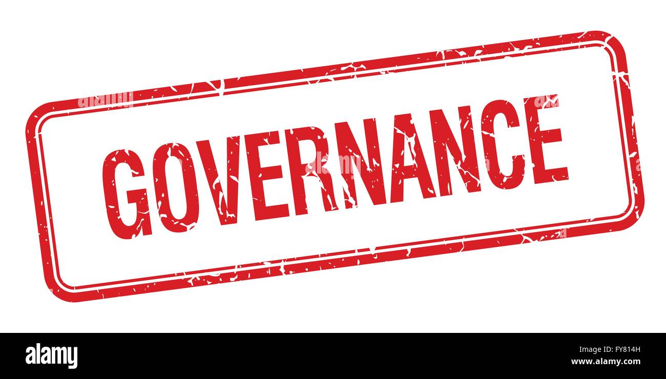 governance red square grungy vintage isolated stamp Stock Vector Image ...