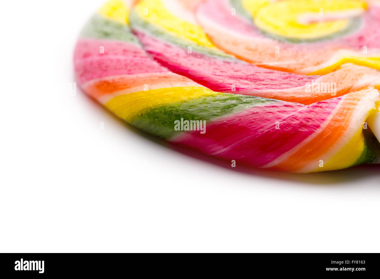 Lollipop on white Stock Photo - Alamy