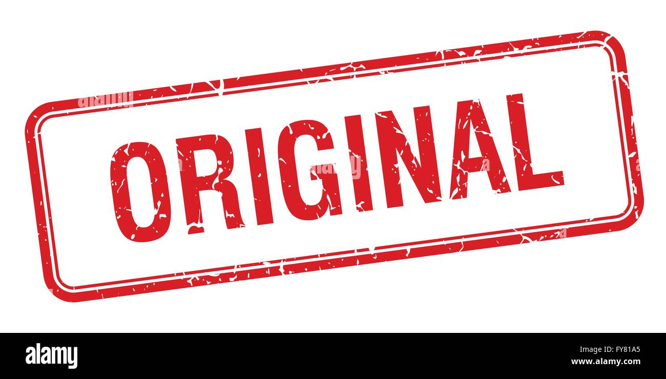 original red square grungy vintage isolated stamp Stock Vector Image ...