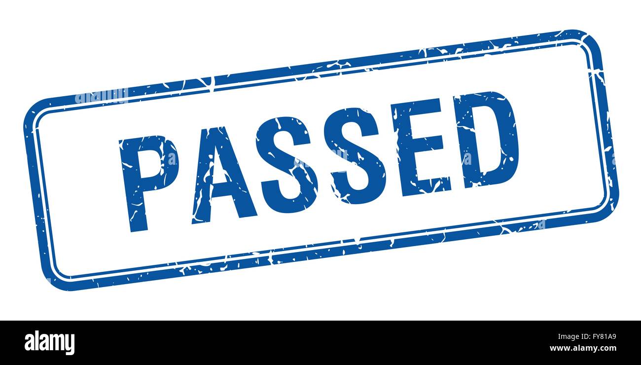 Passed stamp square grungy hi-res stock photography and images - Alamy