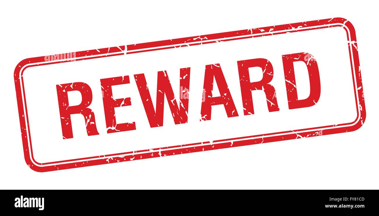 reward red square grungy vintage isolated stamp Stock Vector Image ...