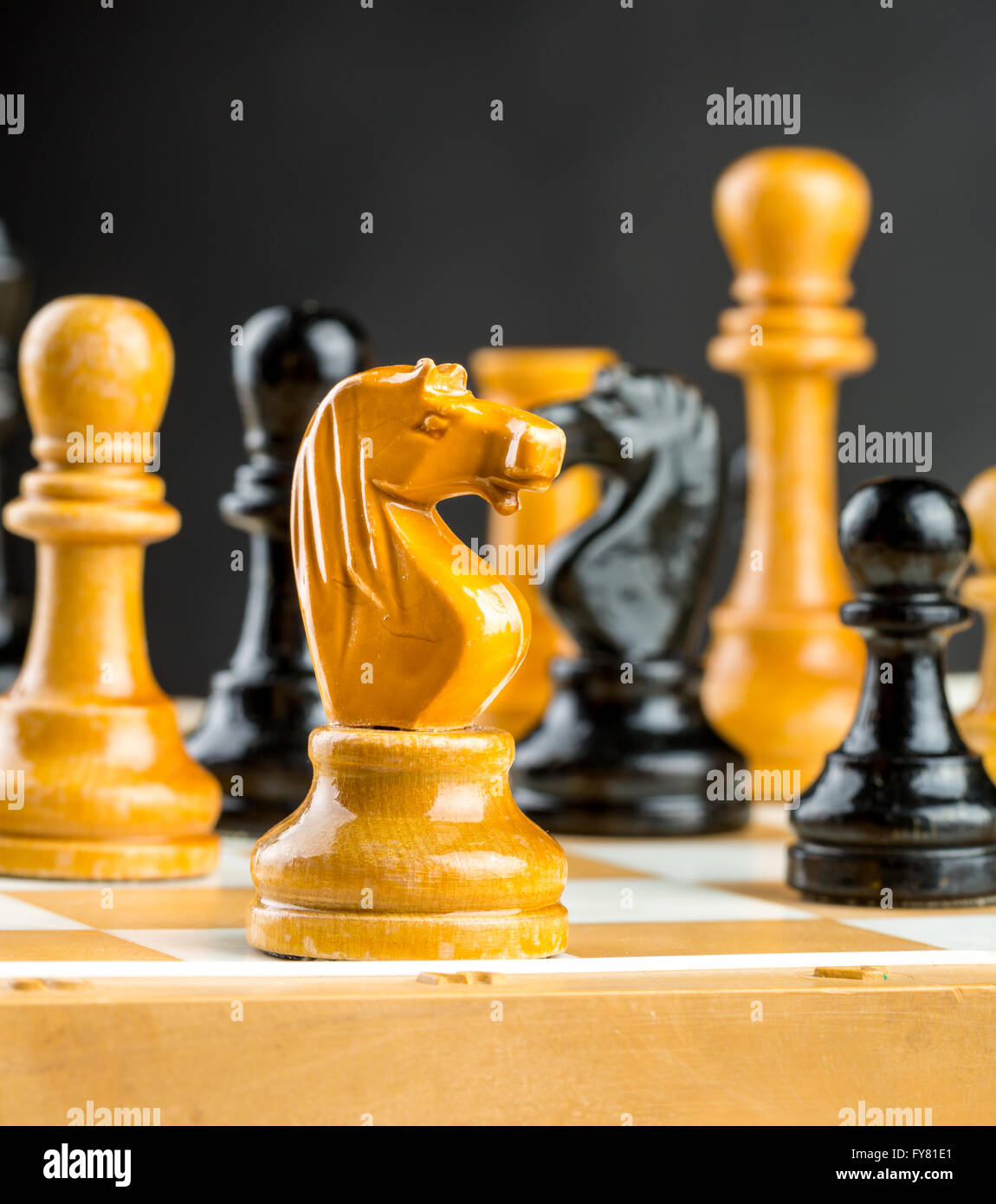 Close up black chess rook hi-res stock photography and images - Alamy