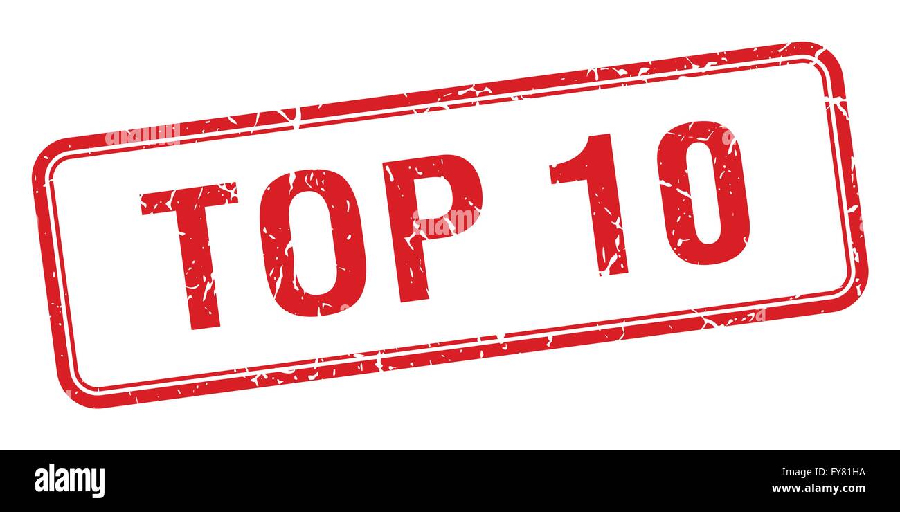 top 10 red square grungy vintage isolated stamp Stock Vector Image ...