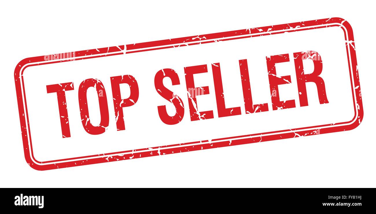top seller red square grungy vintage isolated stamp Stock Vector Image ...