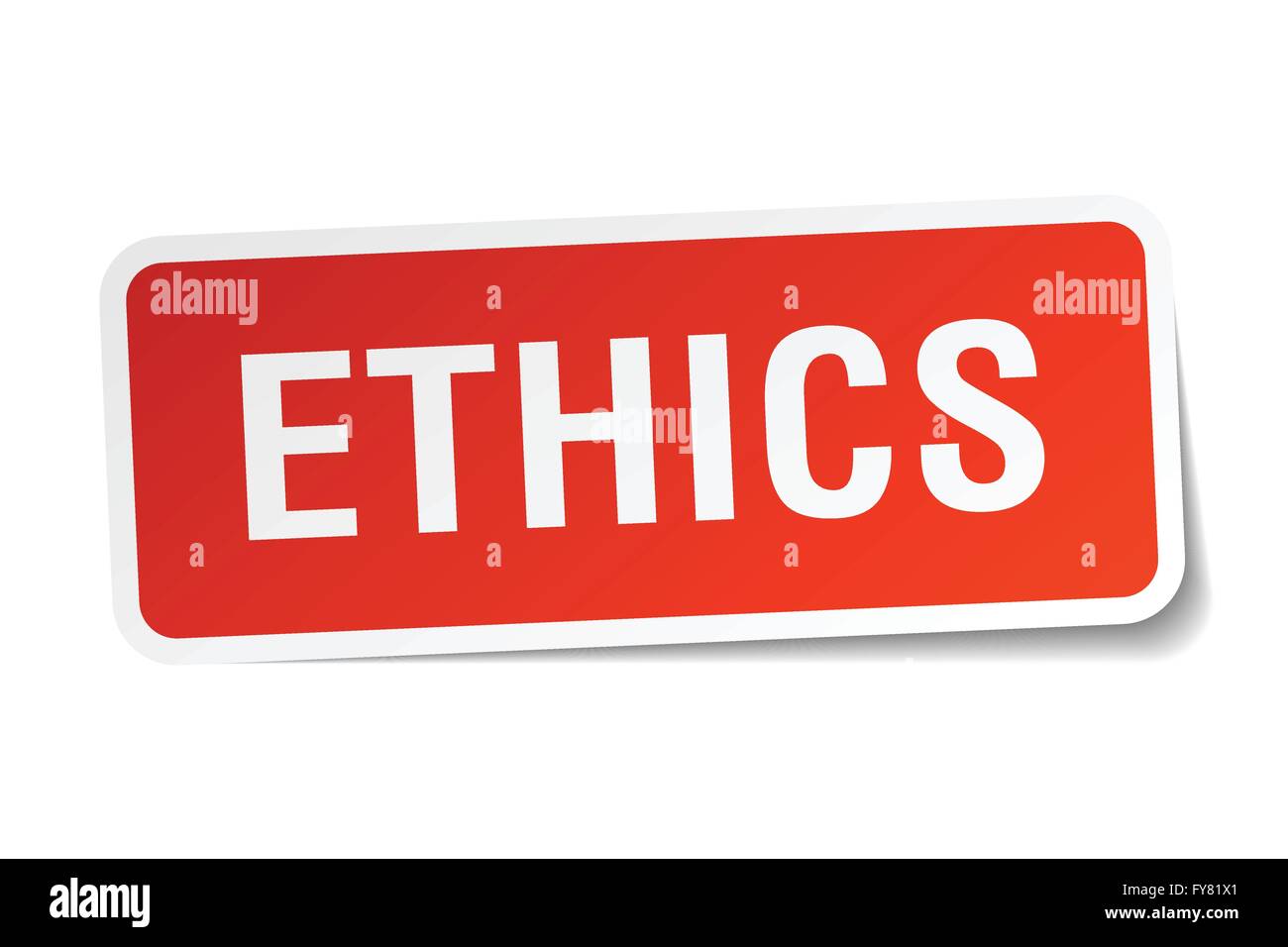Ethics square isolated sign hi-res stock photography and images - Alamy