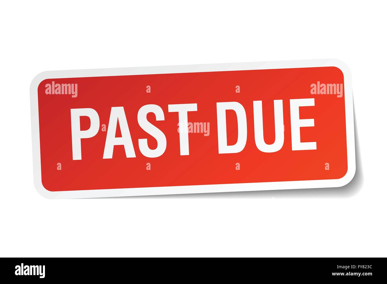 Past due red square hi-res stock photography and images - Alamy