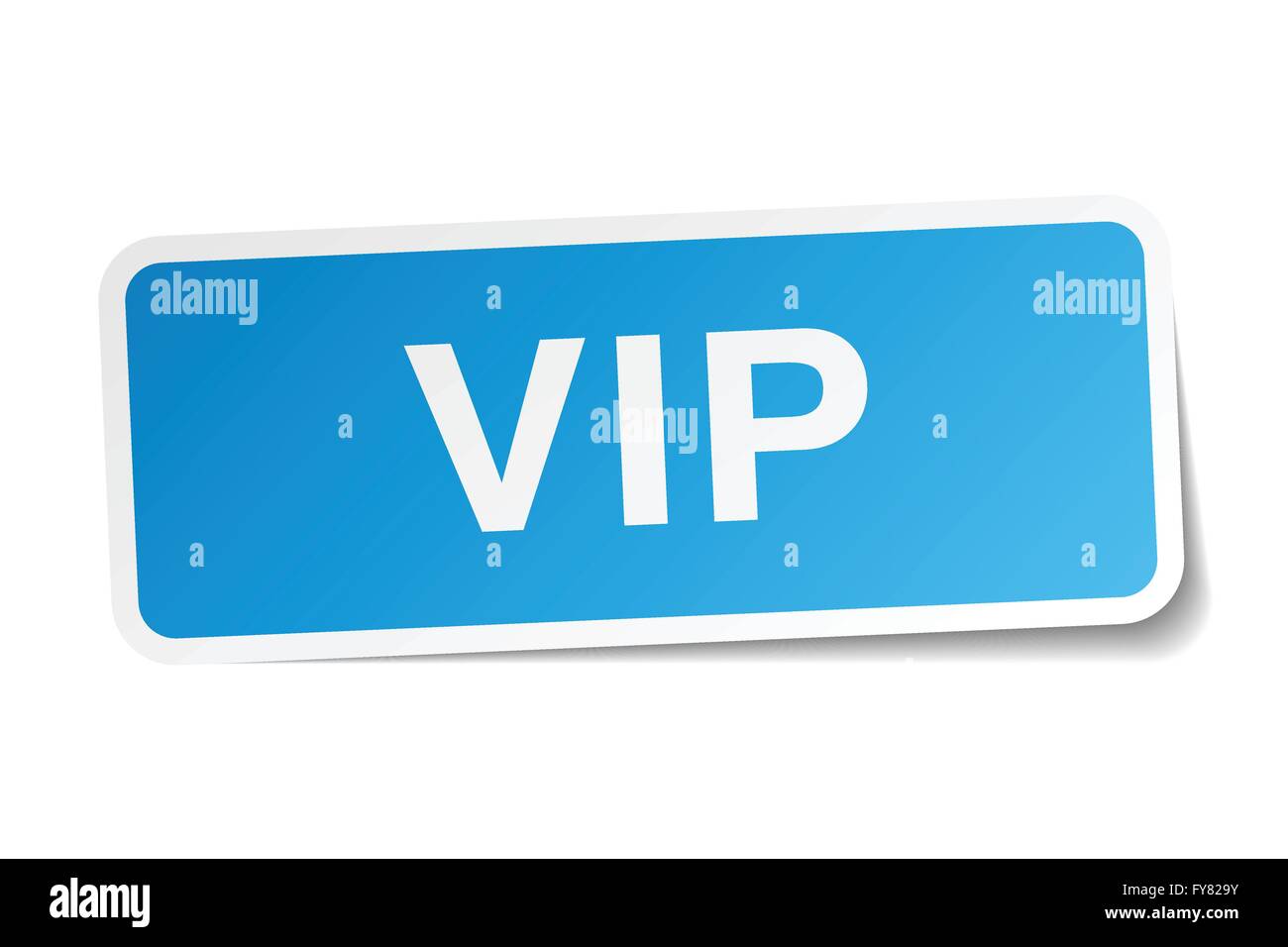 vip blue square sticker isolated on white Stock Vector Image & Art - Alamy