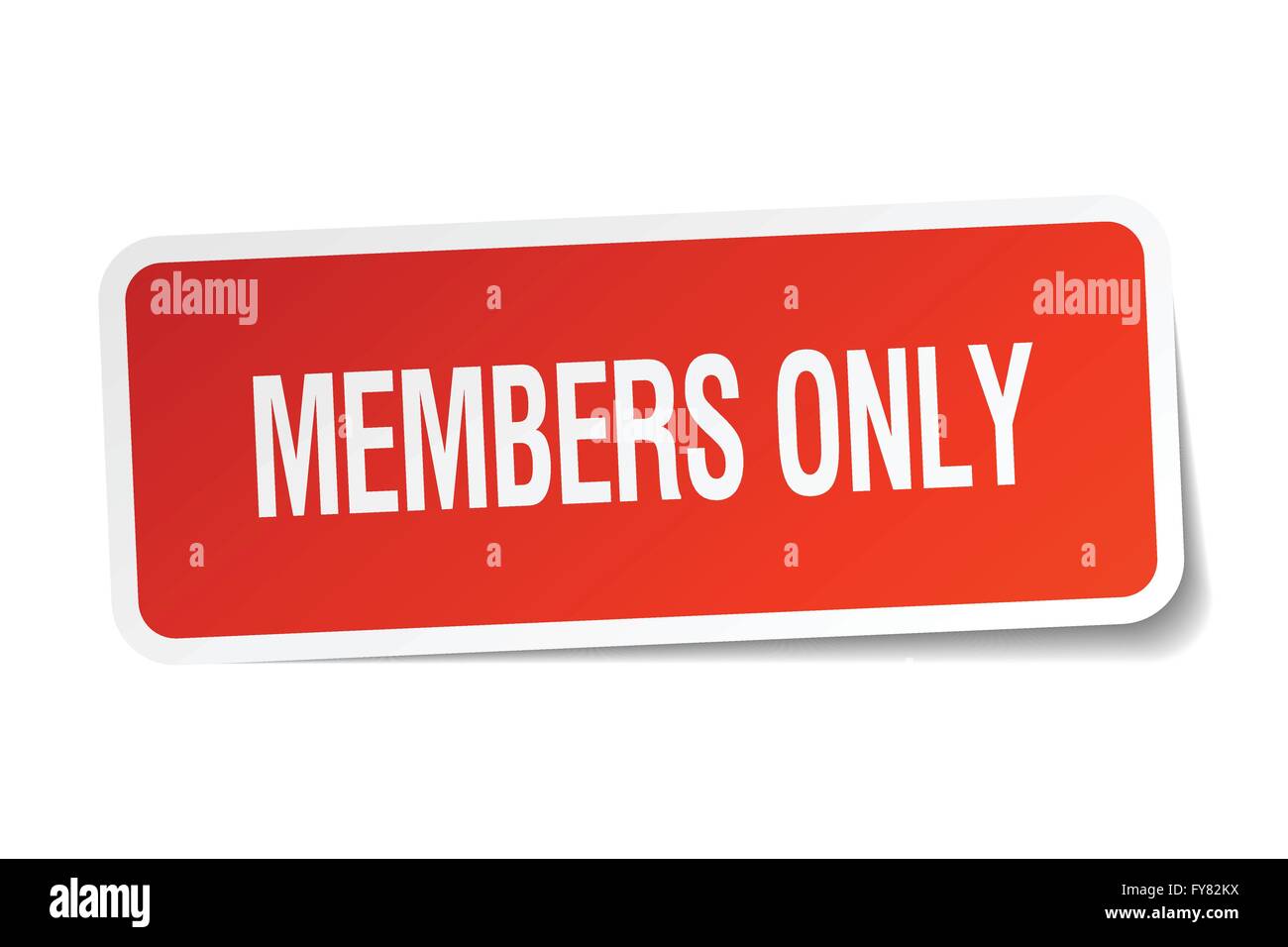 Members sticker Stock Vector Images - Alamy