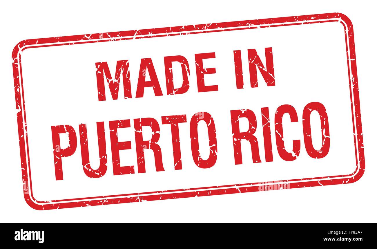 made in Puerto Rico red square isolated stamp Stock Vector Image & Art ...