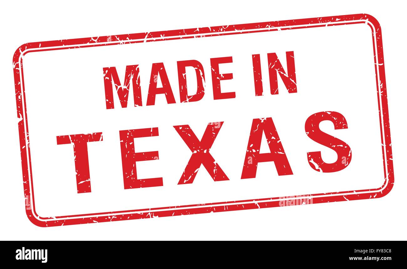 made in Texas red square isolated stamp Stock Vector Image & Art - Alamy