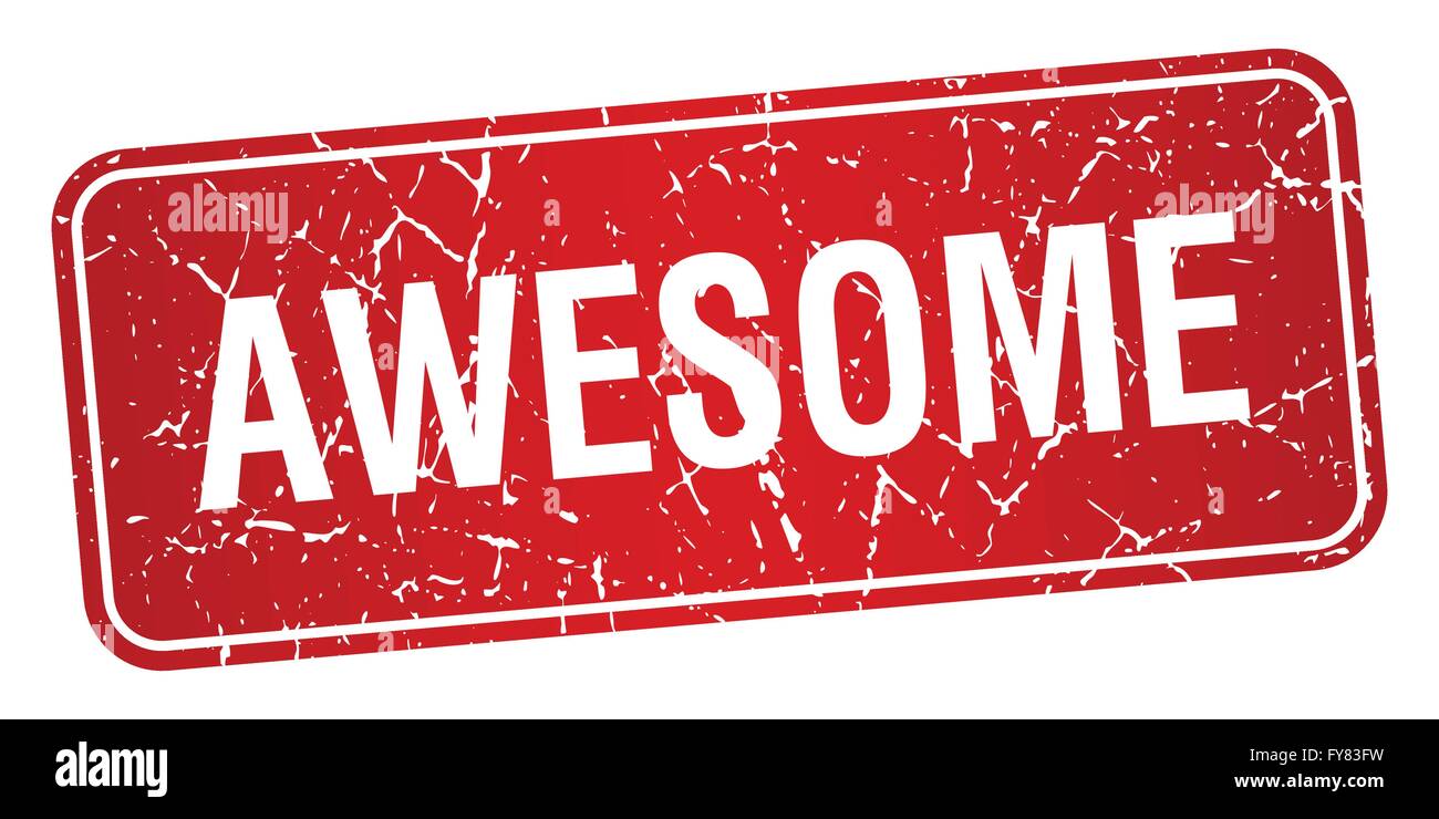 awesome red square grunge textured isolated stamp Stock Vector Image ...