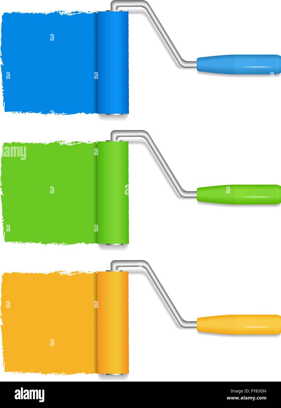 Paint rollers, vector eps10 illustration Stock Vector Image & Art - Alamy