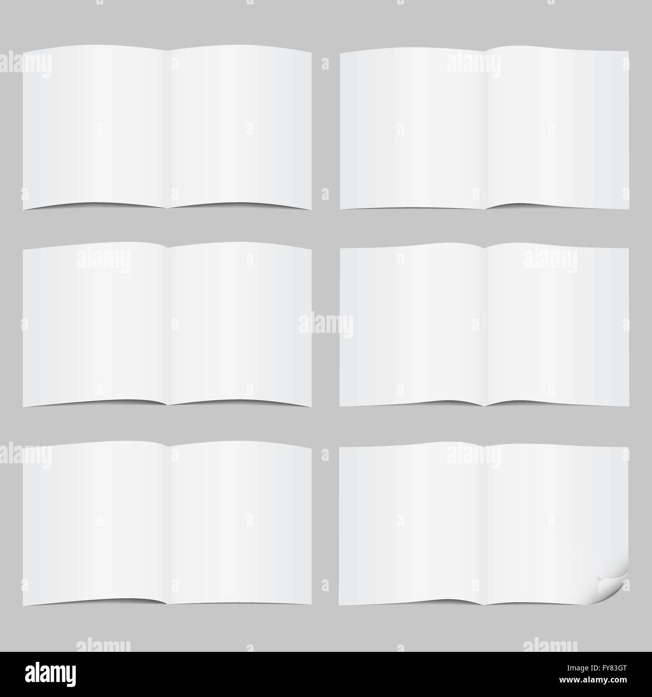 Set of open pages, vector eps10 illustration Stock Vector Image & Art ...