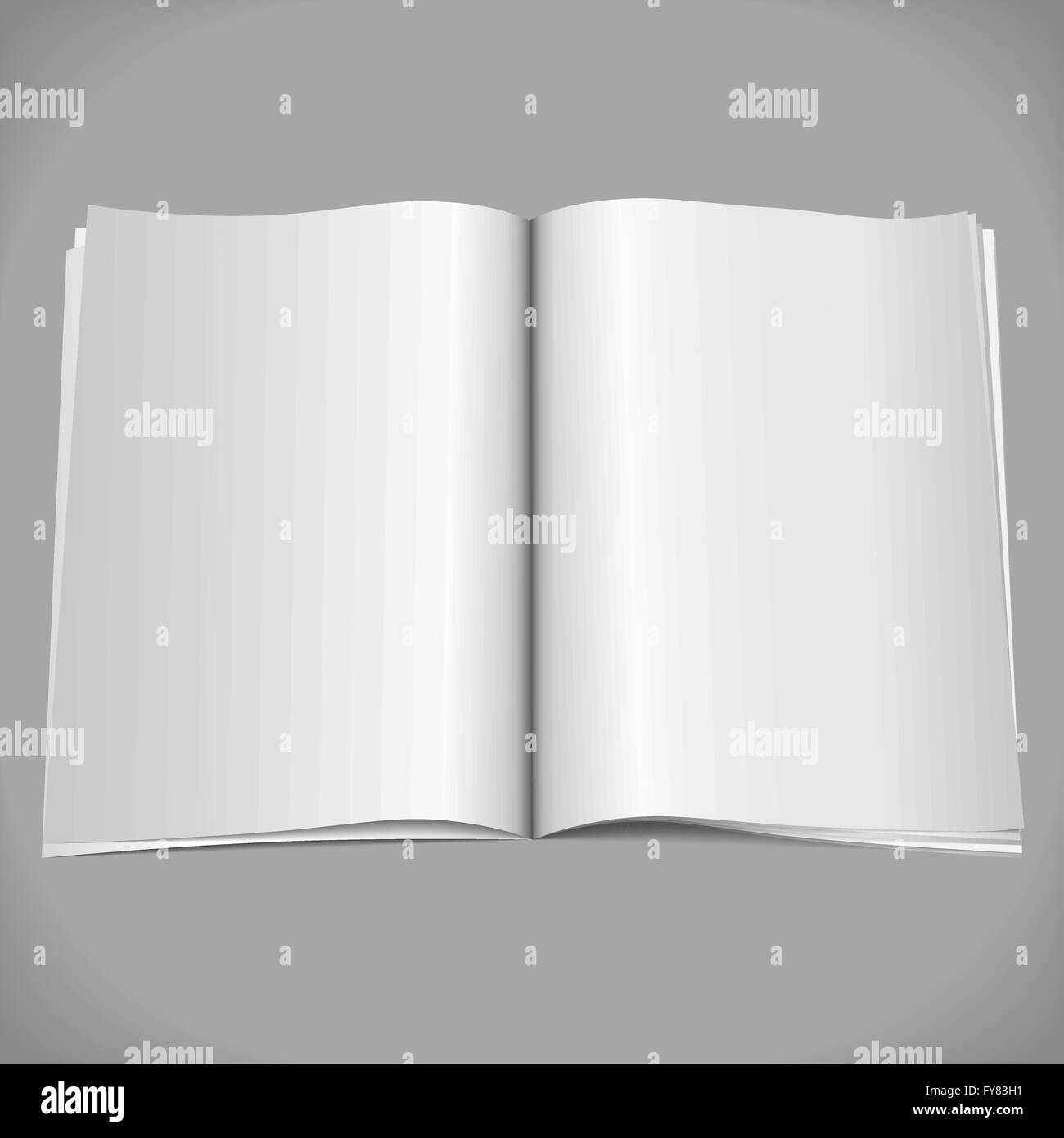 Blank open magazine, vector eps10 illustration Stock Vector Image & Art ...