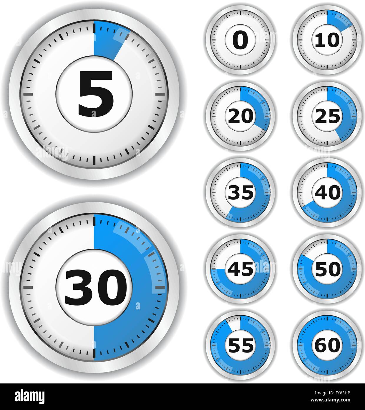 Vector Blue Timers Stock Vector Image & Art - Alamy
