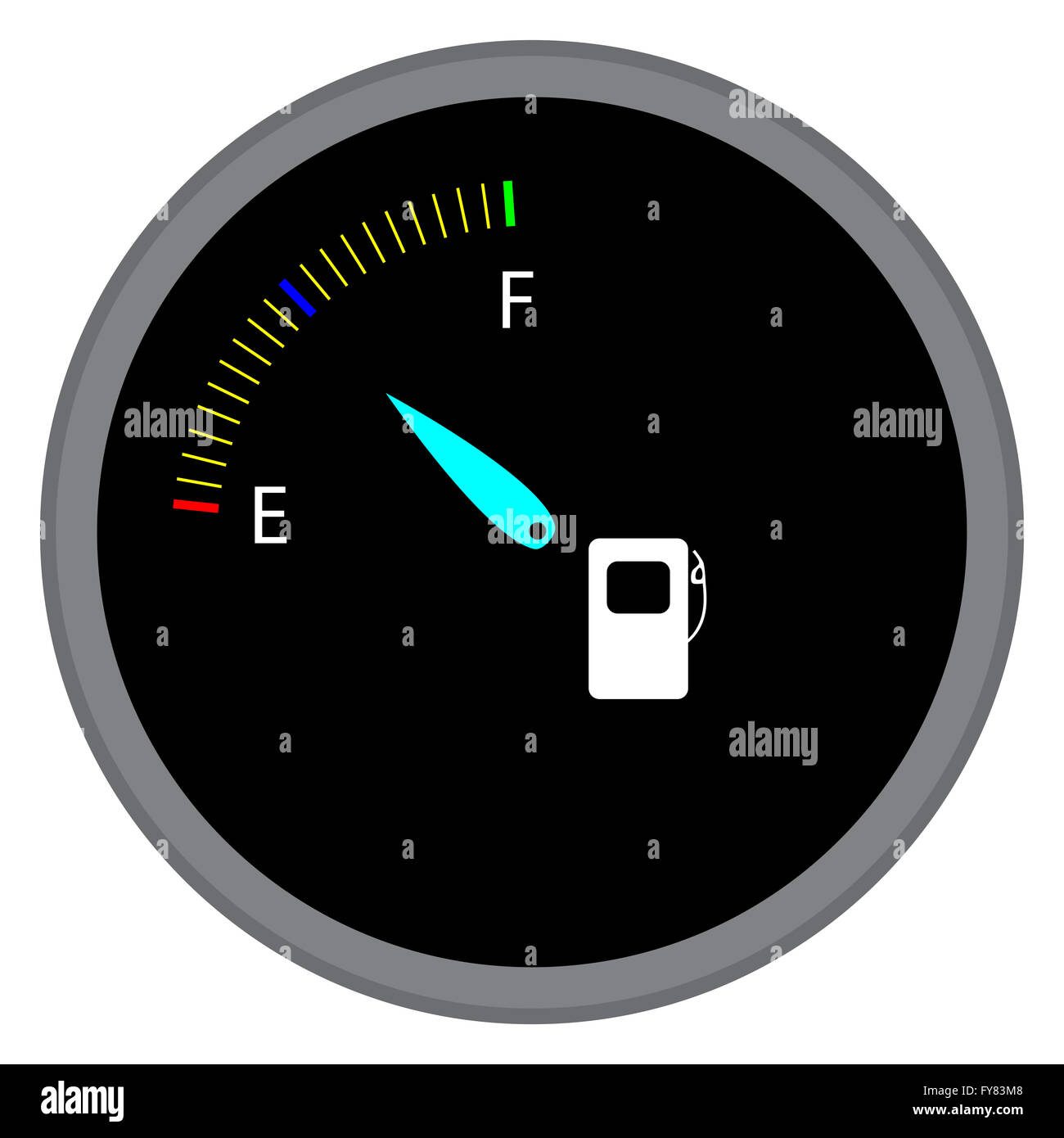 Indicator fuel device. Index and pointer, arrow and car indicator ...