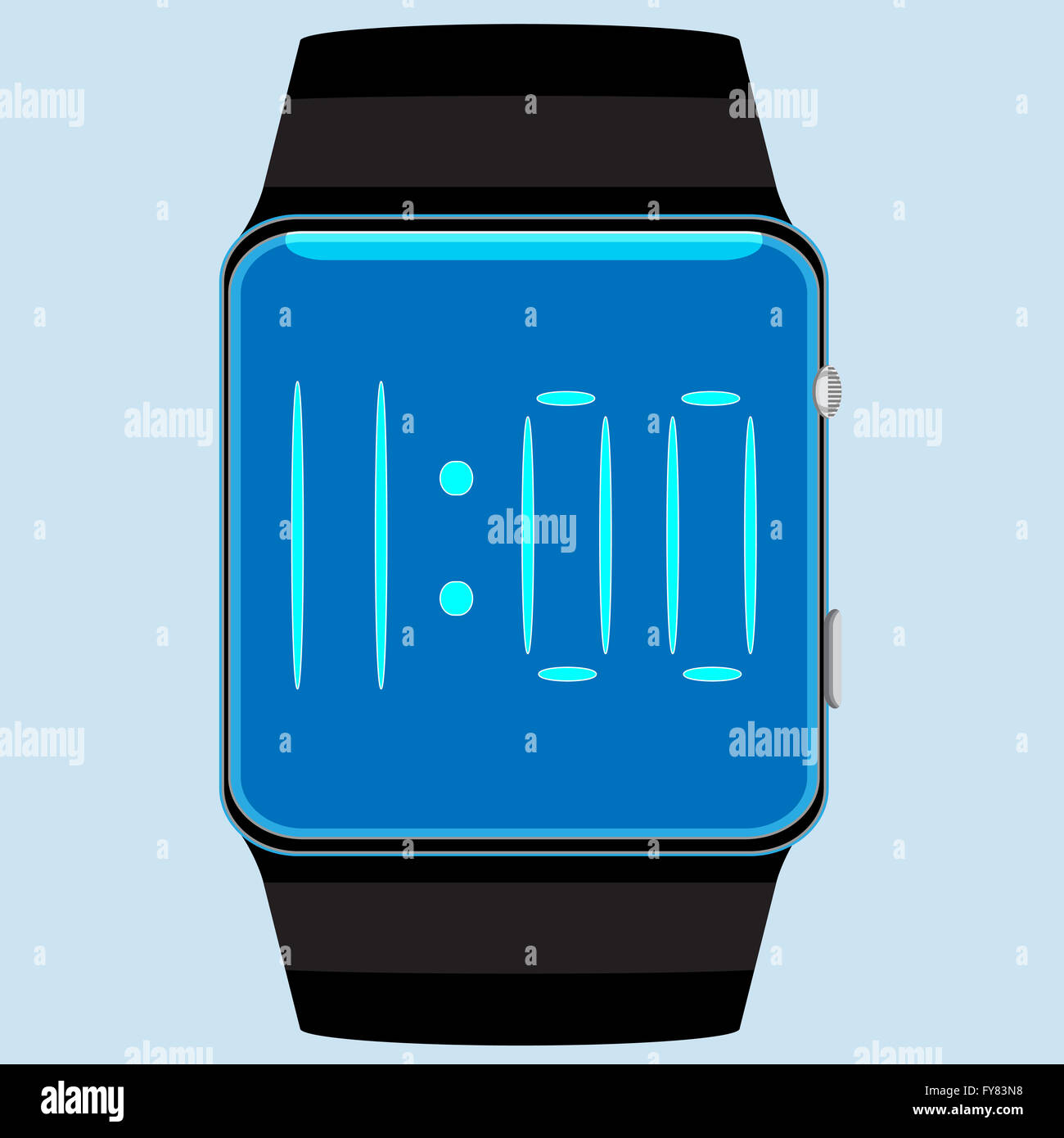 Smart watch isolated. Watch and clock screen, smart device for ...