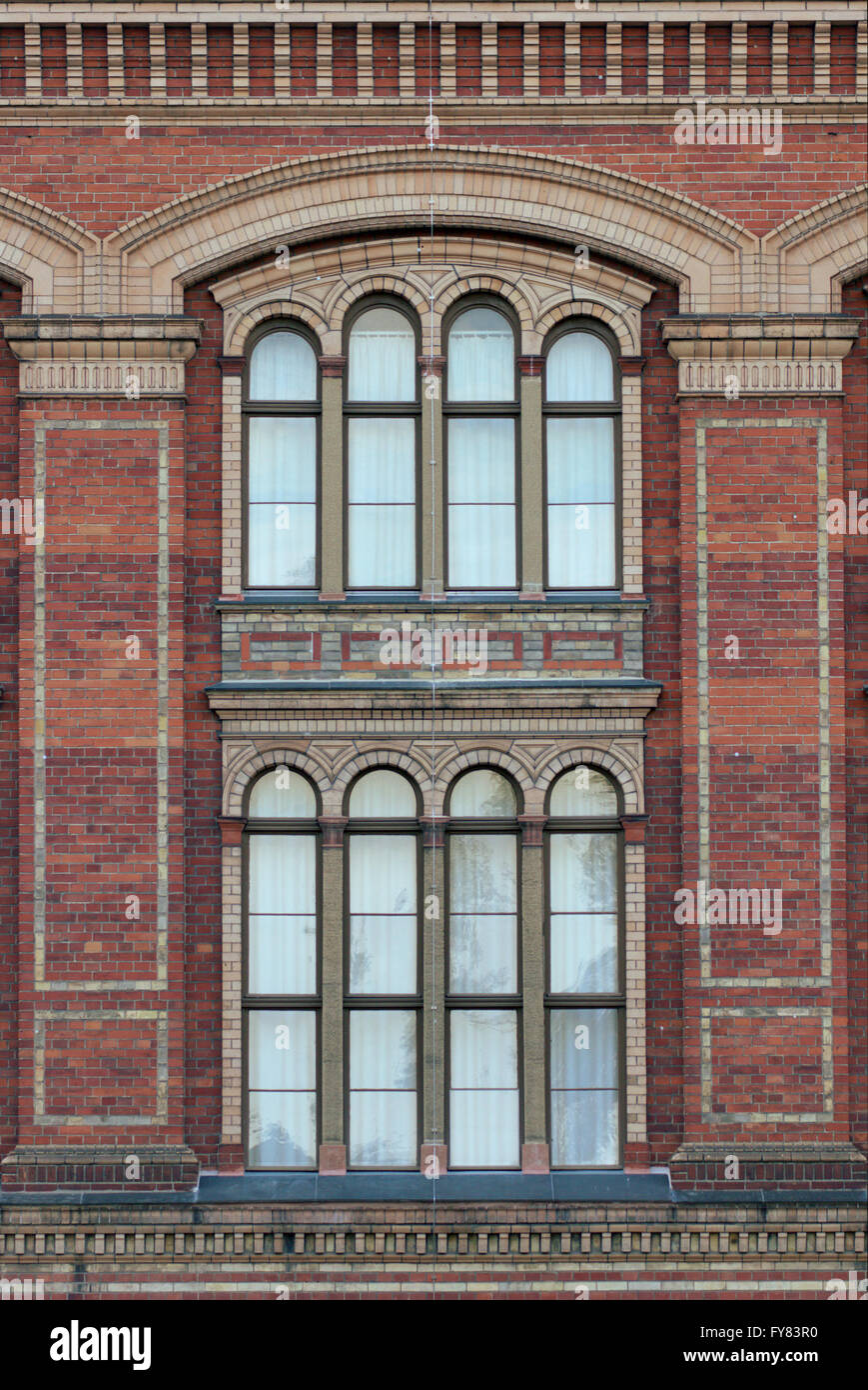 Magnificient window from a big old official building Stock Photo - Alamy