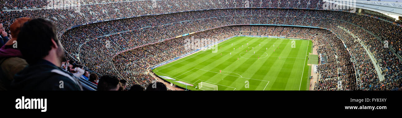 The legendary Camp Nou is home to FC Barcelona football team. With a ...
